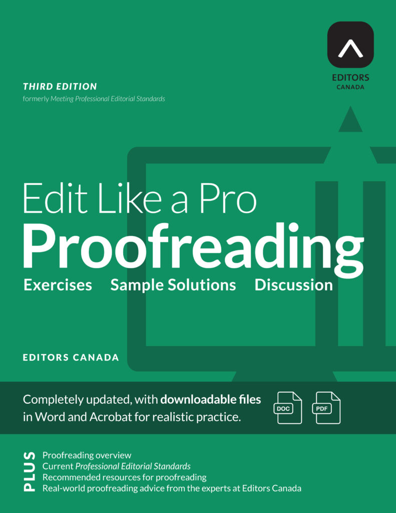 Edit Like a Pro - Editors Canada