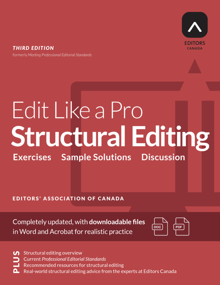 Edit Like a Pro - Editors Canada